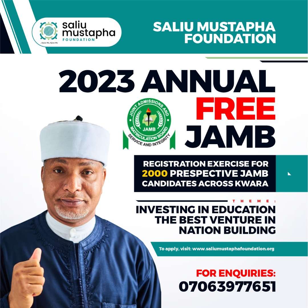 Free Jamb Form - Saliu Mustapha Foundation