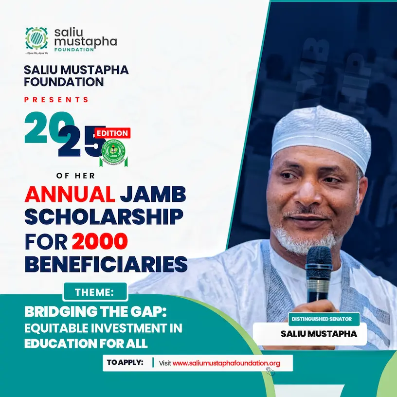 2025 Annual Free JAMB Form - Saliu Mustapha Foundation